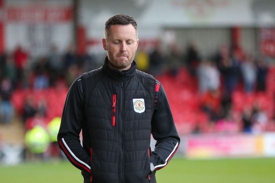 Crewe Alexandra Manager Alex Morris During Editorial Stock Photo ...