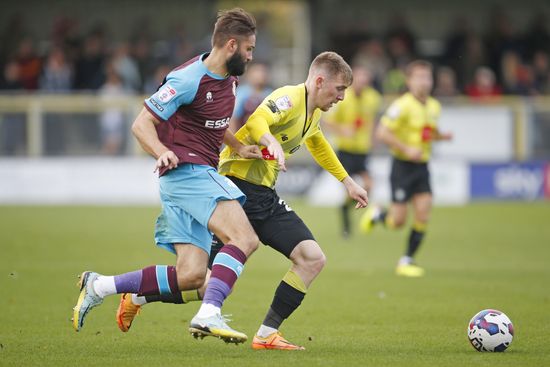 Harrogate Midfielder Matty Daly 28 Goes Editorial Stock Photo - Stock ...