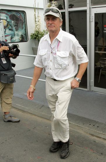 Actor Michael Douglas Paddock Before Race Editorial Stock Photo - Stock ...