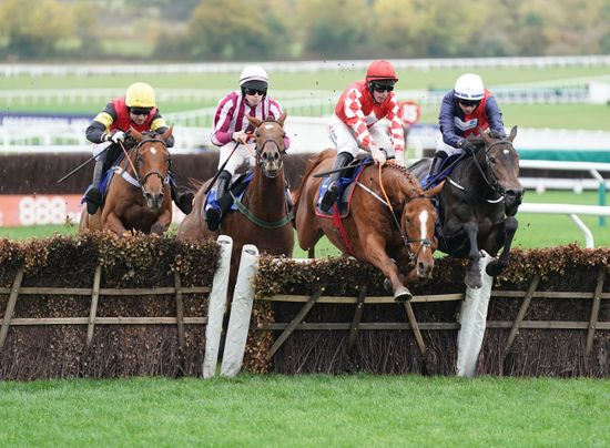 Cheltenham Racecourse Masterson Holdings Hurdle Race Editorial Stock ...