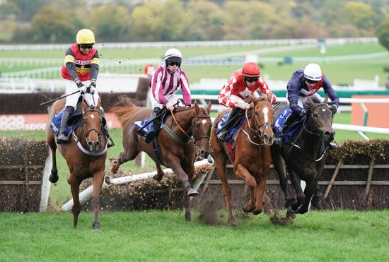 Cheltenham Racecourse Masterson Holdings Hurdle Race Editorial Stock ...