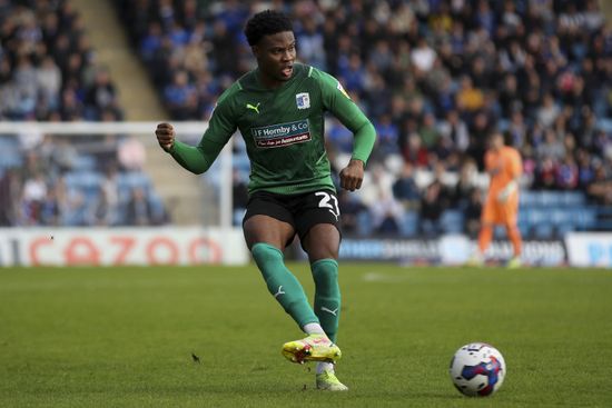 Tyrell Warren Barrow Afc On Ball Editorial Stock Photo - Stock Image ...