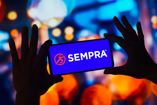 This Photo Illustration Sempra Energy Logo Editorial Stock Photo ...
