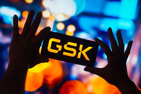 This Photo Illustration Glaxosmithkline Gsk Logo Editorial Stock Photo ...