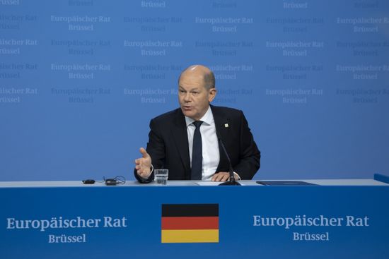 Olaf Scholz Federal Chancellor Germany Talks Editorial Stock Photo ...