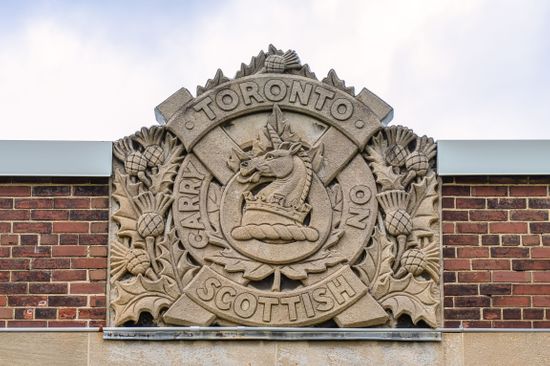 Queens York Rangers Museum Stone Engraved Editorial Stock Photo - Stock ...