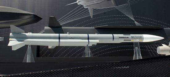 Mbda Meteor Weapon System Farnborough International Editorial Stock ...