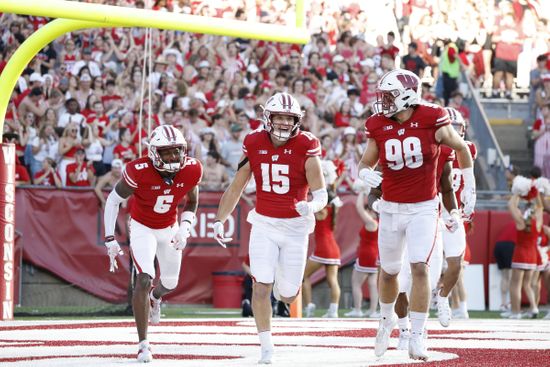 Wisconsin Badgers Safety John Torchio 15 Editorial Stock Photo - Stock ...