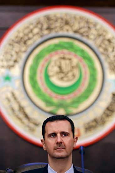 Syrian President Bashar Al Assad Seen Editorial Stock Photo - Stock ...