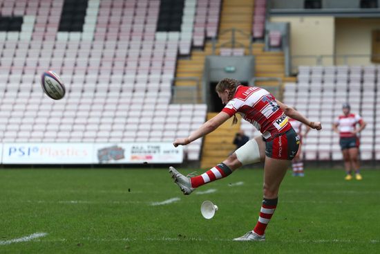 Gloucester Hartpurys Emma Sing Kicks Goal Editorial Stock Photo - Stock ...
