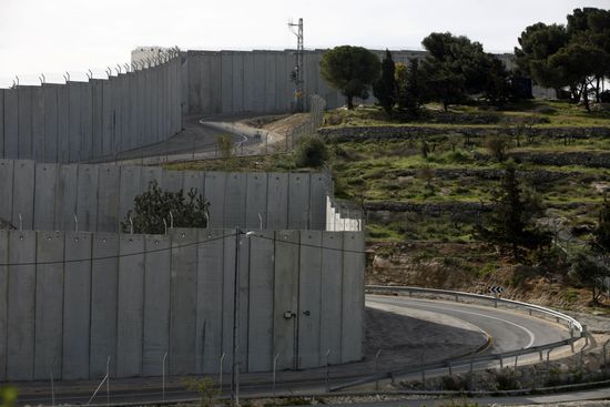 Israeli Security Wall Estern Jerusalem Israel Editorial Stock Photo ...