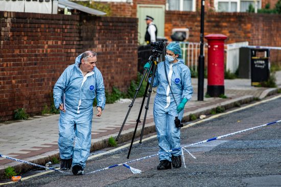 London Uk Police Scene Newham East Editorial Stock Photo - Stock Image ...
