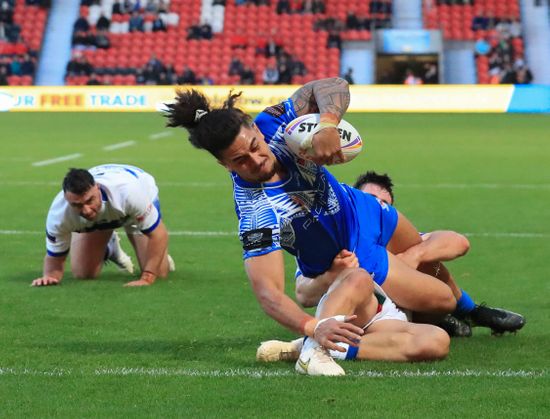Samoas Tim Lafai Scores Try 36th Editorial Stock Photo - Stock Image ...