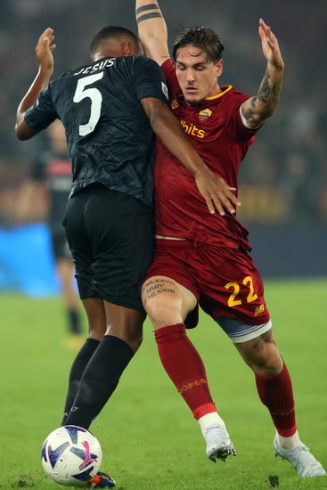 Nicolo Zaniolo Roma Juan Jesus Napoli Editorial Stock Photo - Stock ...