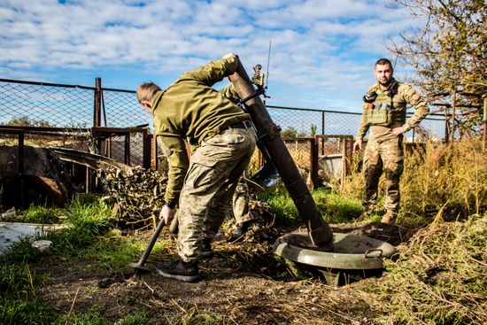 Ukrainian Army Infantry Soldiers On Front Editorial Stock Photo - Stock ...