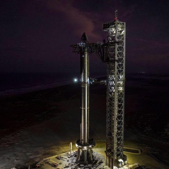 Spacex Stacks Ship 24 Starship Prototype Editorial Stock Photo - Stock ...