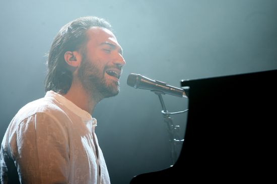 Italian Born Singer Davide Esposito Performs Editorial Stock Photo ...
