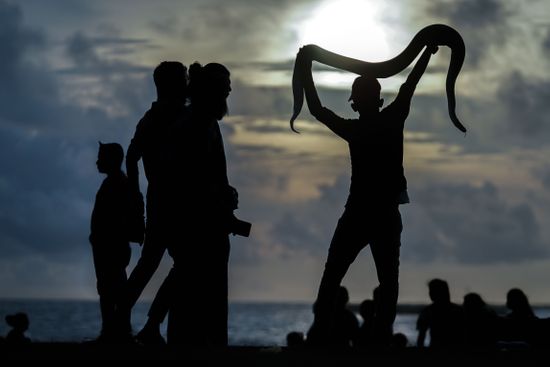 Snake Charmer Shows Python People Galle Editorial Stock Photo - Stock ...