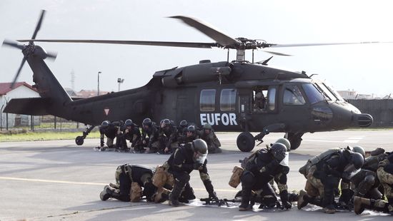 European Forces Eufor Soldiers Conduct Exercise Editorial Stock Photo ...