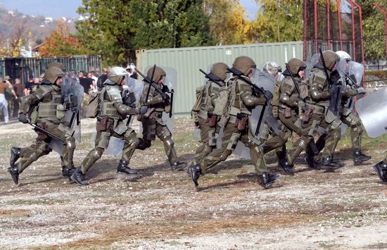 European Forces Eufor Soldiers Conduct Exercise Editorial Stock Photo ...