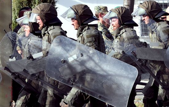 European Forces Eufor Soldiers Conduct Exercise Editorial Stock Photo ...