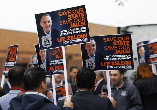Supporters Hold Signs They Wait Republican Editorial Stock Photo ...