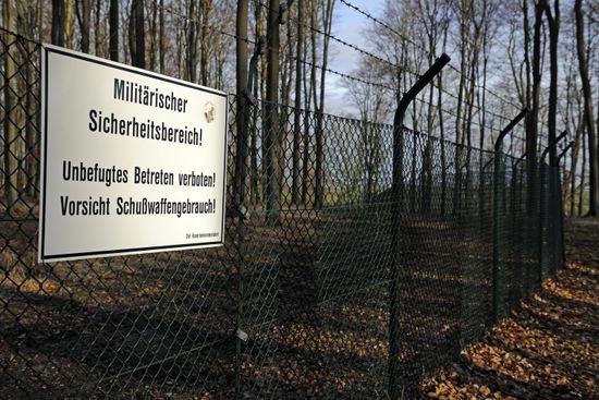 Cordoning Off Military Security Area Germany Editorial Stock Photo ...