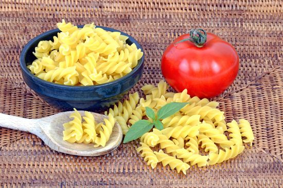 Italian Pasta Fusilli Pasta Noodles Tomato Editorial Stock Photo ...