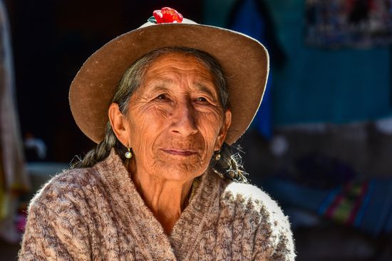 Indio Woman Hat Andes Near Cusco Editorial Stock Photo - Stock Image ...