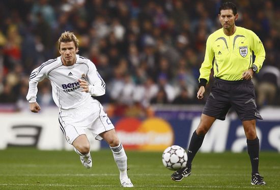 Real Madrids David Beckham Action During Editorial Stock Photo - Stock ...