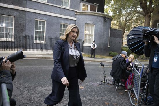 Conservative Minister Penny Mordaunt Mp Arrives Editorial Stock Photo ...