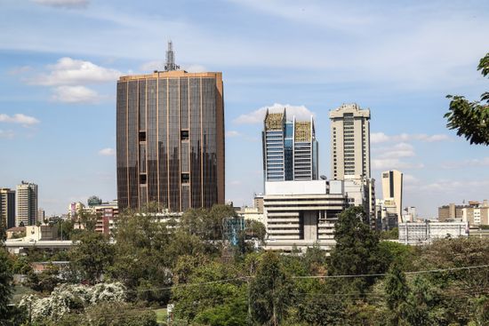 Commercial Highrise Buildings Seen Nairobi City Editorial Stock Photo ...