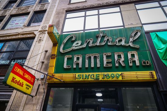 Central Camera Co Shop Sign Chicago Editorial Stock Photo - Stock Image ...