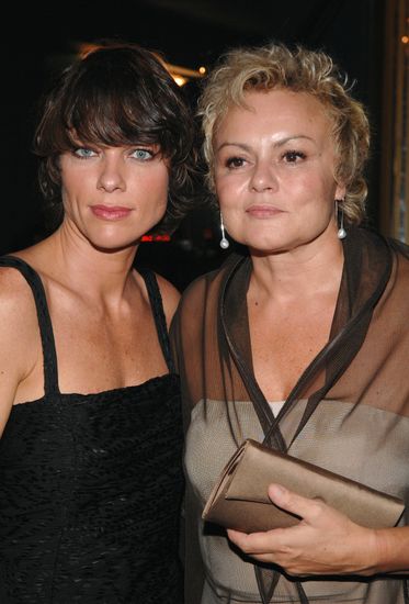 French Comedian Muriel Robin Her Girlfriend Editorial Stock Photo ...