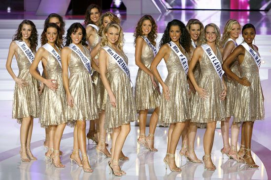 Miss France Contestants On Stage During Editorial Stock Photo - Stock ...