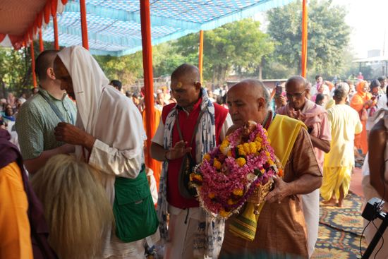 Devotees Iskcon Temple Offering Prayers On Editorial Stock Photo ...