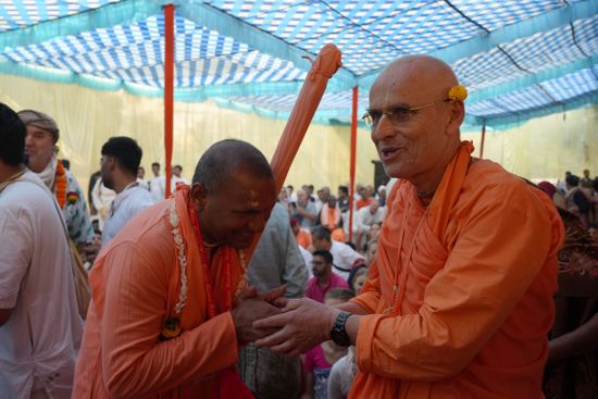 Devotees Iskcon Temple Offering Prayers On Editorial Stock Photo ...