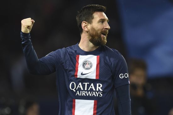 Psgs Leo Messi Jubilation During Uefa Editorial Stock Photo - Stock ...