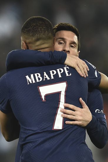 Psgs Jubilation Leo Messi Kylian Mbappe Editorial Stock Photo - Stock ...