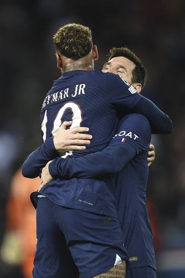 Psgs Jubilation Neymar Jr Leo Messi Editorial Stock Photo - Stock Image ...
