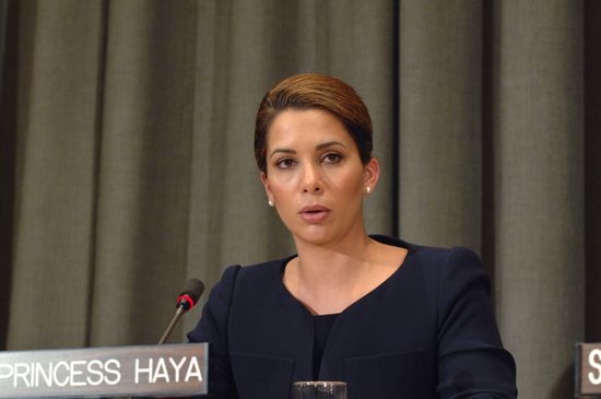 Princess Haya Jordan Un Secretarygeneral Kofi Editorial Stock Photo ...