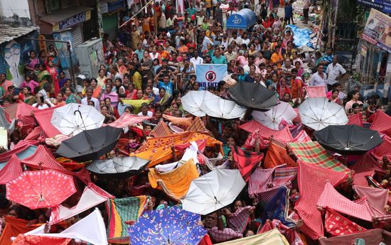 Hindu Devotees On Occasion Annakut Govardhan Editorial Stock Photo ...
