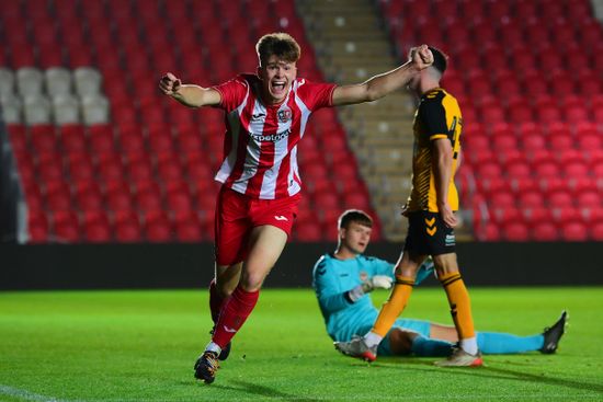 Goal Celebrations George Spencer Exeter City Editorial Stock Photo ...