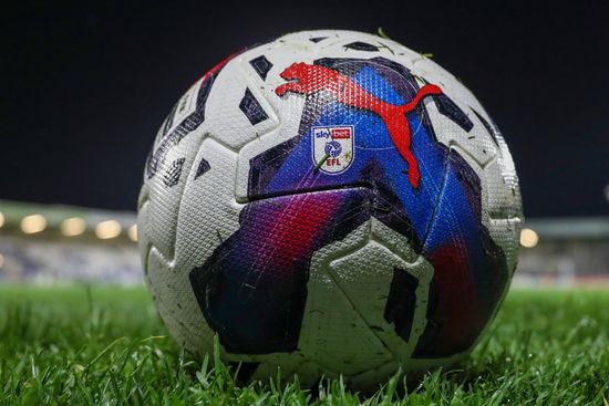 Detailed View Efl Match Ball During Editorial Stock Photo - Stock Image ...