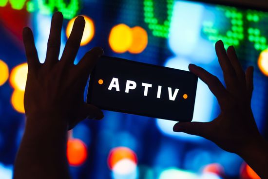 This Photo Illustration Aptiv Logo Displayed Editorial Stock Photo - Stock Image | Shutterstock