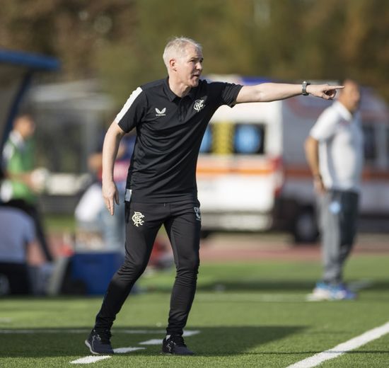 Rangers Manager David Mccallum During Uefa Editorial Stock Photo ...