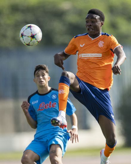 Paul Nsio Rangers Controls Ball During Editorial Stock Photo - Stock ...