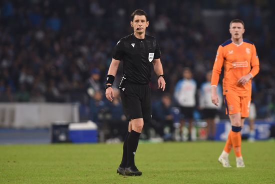 Referee Halil Umut Meler During Uefa Editorial Stock Photo - Stock ...