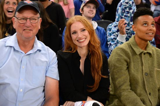 Jessica Chastain Father Michael Hastey Watch Editorial Stock Photo ...