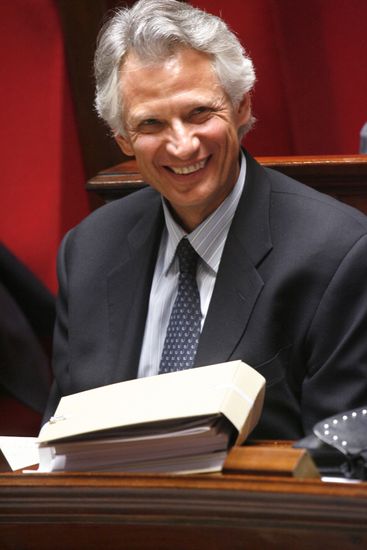 Prime Minister Dominique De Villepin Seen Editorial Stock Photo - Stock ...